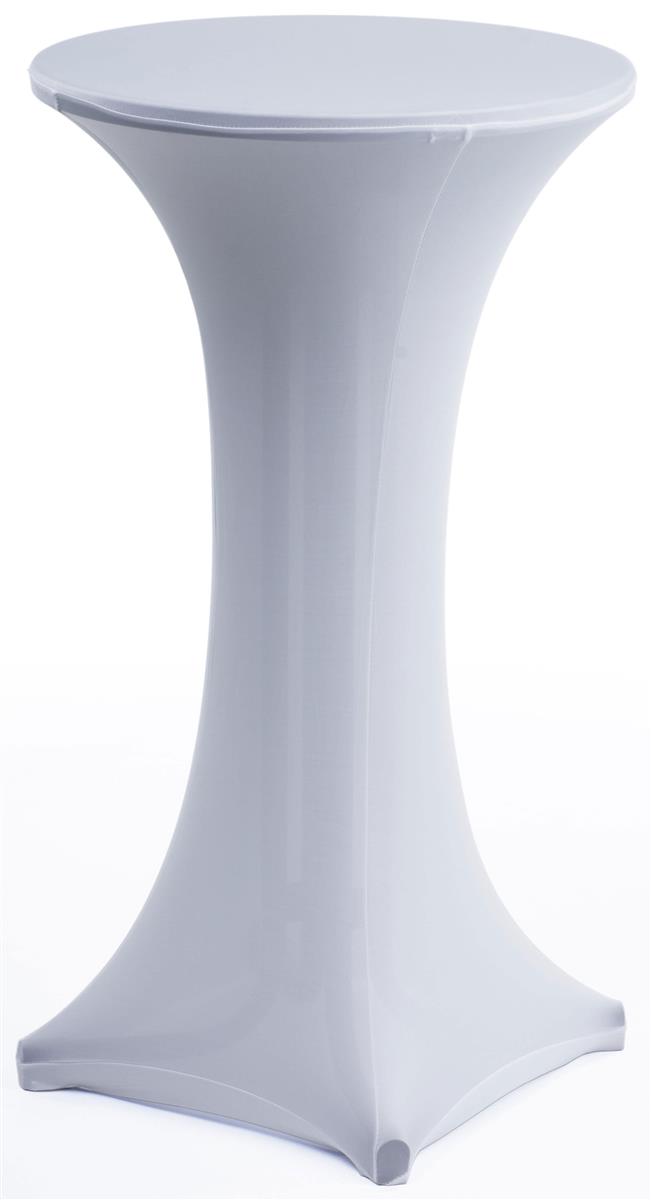 23.5" Round Pub Table with Stretch Fabric Table Cover, 42.25-inch-tall ...
