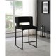 Meridian Furniture Caleb Black Velvet Counter Stool (Set of 2 ...