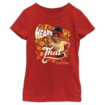 Disney Little, Big Encanto Delores Heard Girls Short Sleeve Tee Shirt ...