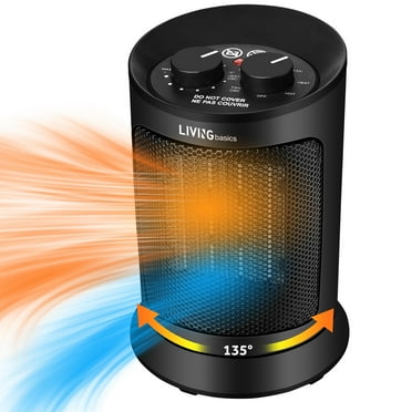 Royal Sovereign Compact Ceramic Heater, Heat or fan-only settings for ...