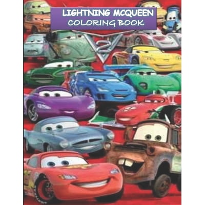 Lightning Mcqueen Coloring Book: High Caliber for Kids and Adults, 8 ...