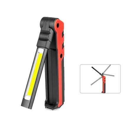 COB+USB Folding Rechargeable Magnet Flashlight Headlight Portable ...