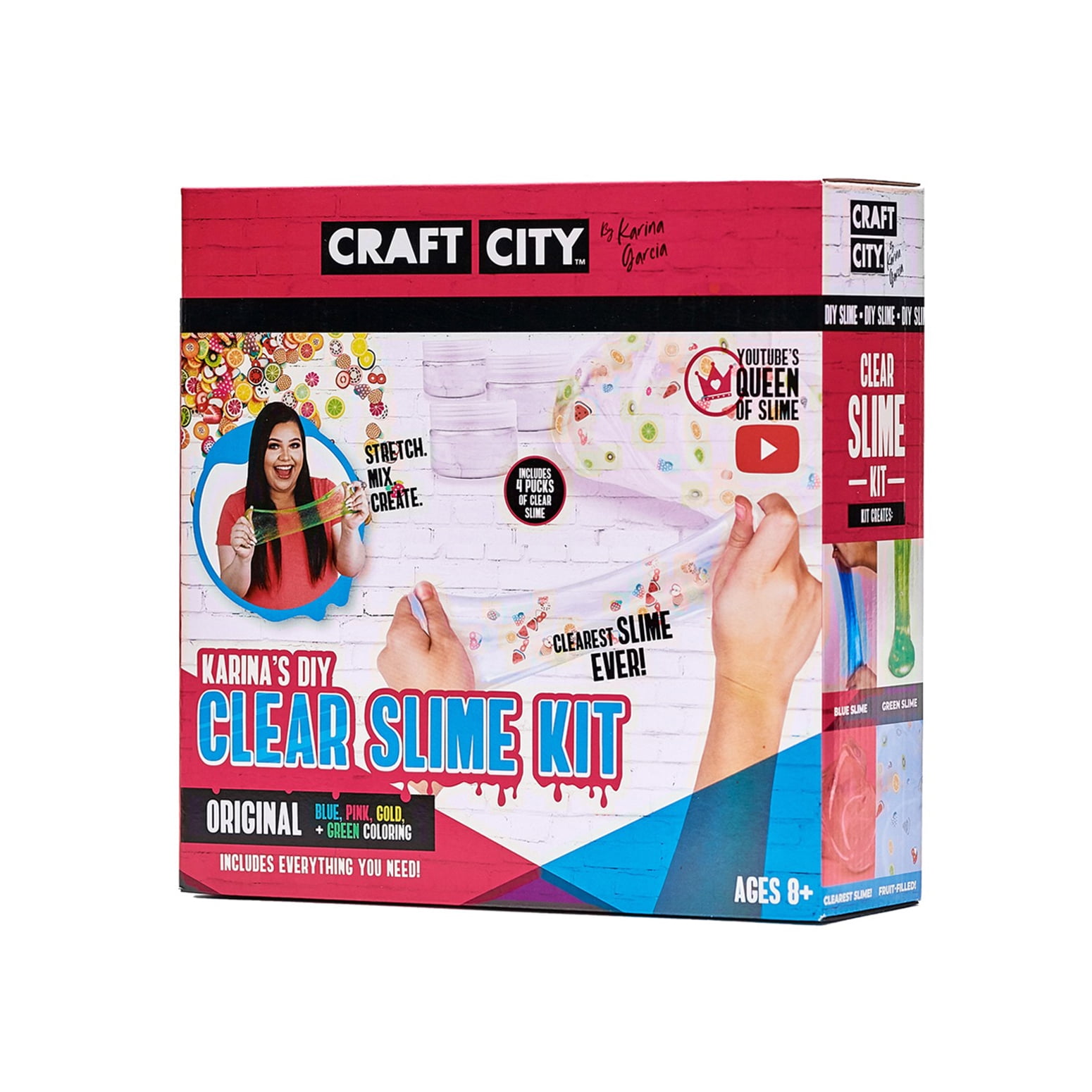 Craft City - Karina's DIY Clear Slime Kit 4 pack - Walmart.com