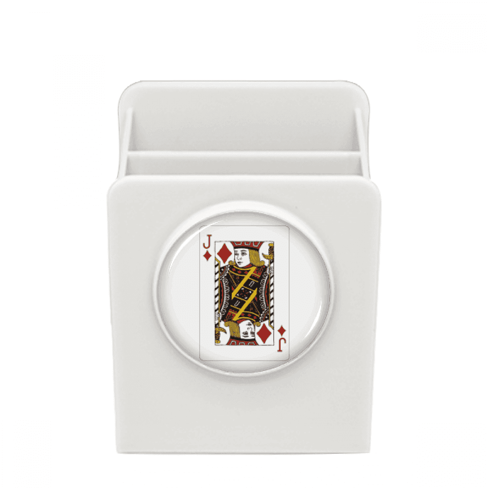 j playing cards pattern desk pencil holder cup pen organizer - Walmart.com