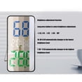 Contemporary Vertical Digital Clock with Finish, Weather Temperature ...