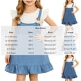 Bixock Girls Denim Dress Summer Casual Dress Short Sleeve Solid Color ...
