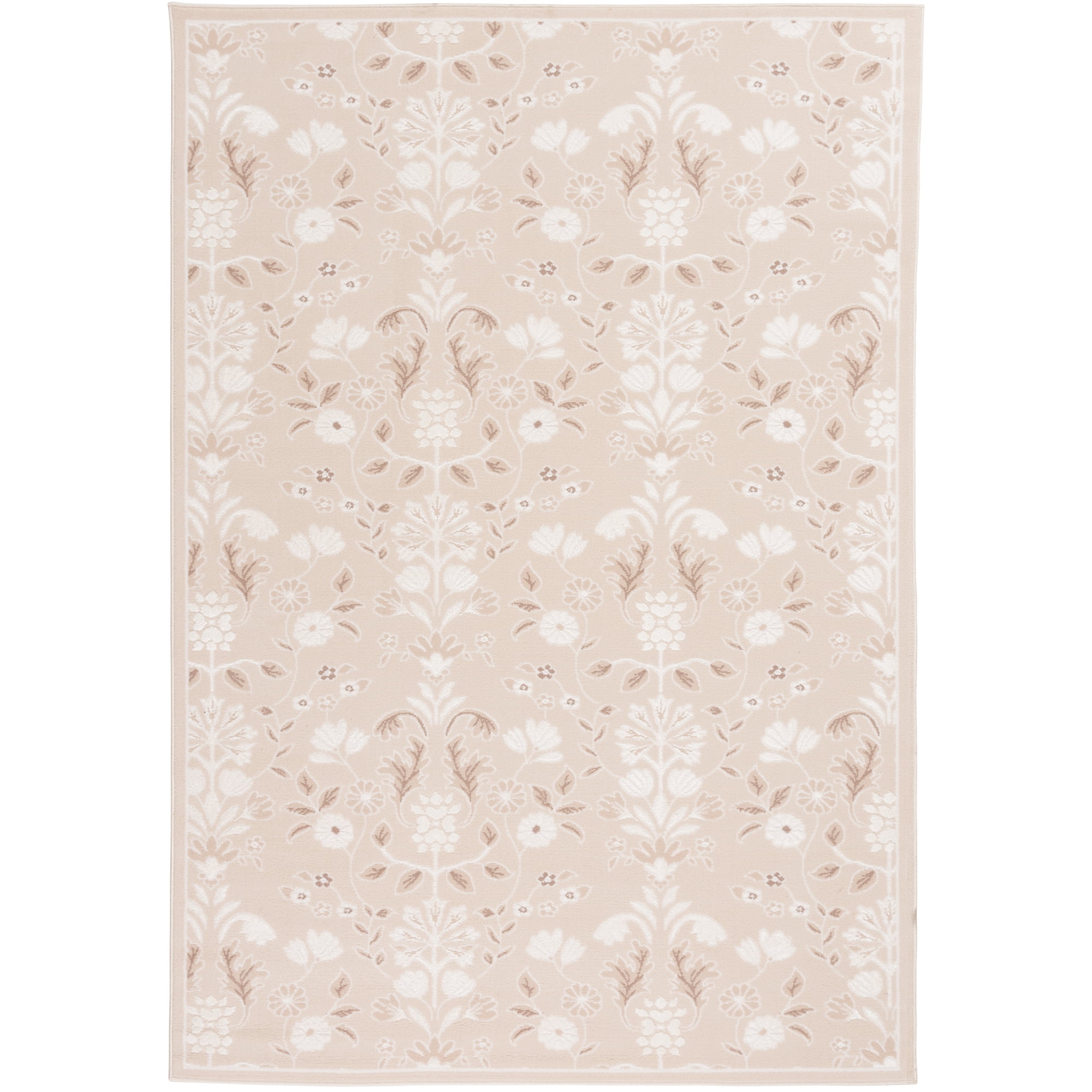 Click here for Mainstays Floral Pattern Low Pile Ivory Base With... prices