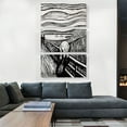 ARTCANVAS The Scream Black and White 1895 Canvas Art Print by Edvard ...