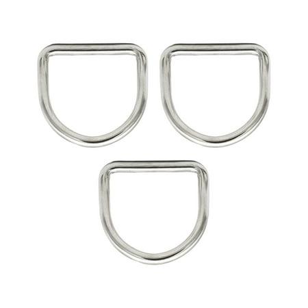 jinwen 3 Pieces Metal D Rings Hardware D Shape Buckles for Straps Purse ...