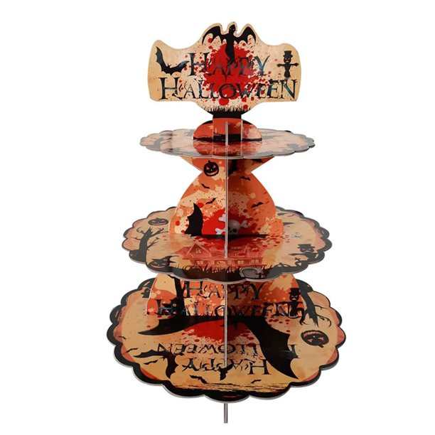 Leadingstar Halloween Themed Cupcake Stand Large Space Cake Dessert ...