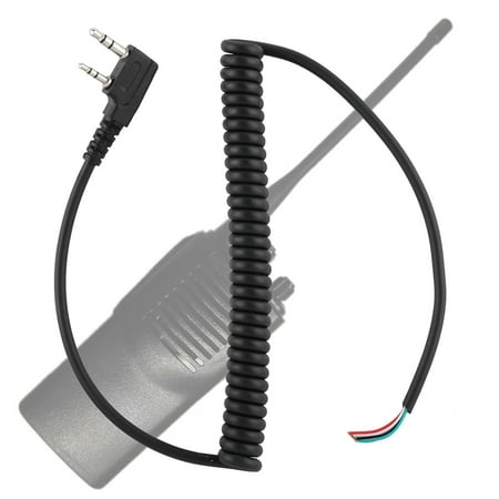 Wide Compatibility 3.5mm+2.5mm Dual Interface Speaker Mic Cable, Hand ...