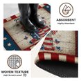Anniversary USA Flag Bathroom Runner Rugs Non Slip Washable Absorbent ...