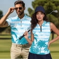 Aplkyhs Matching Golf Shirts for Couple Tropical Palm Tree Women's ...
