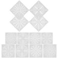 12 Sheets Delicate Stencils Convenient Dot Stencils Diy Templates Diy ...