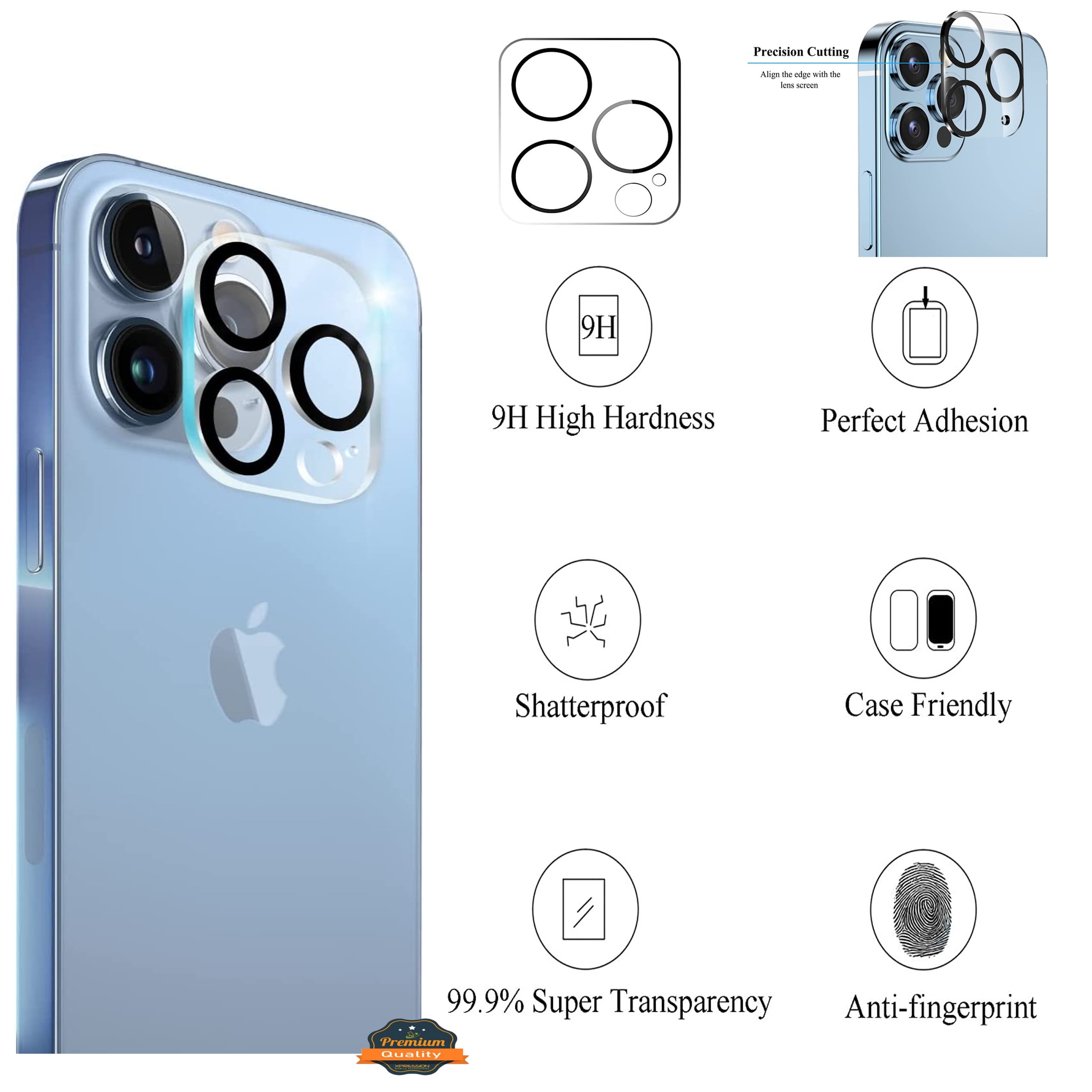 Xpression Camera Lens Protector for Apple iPhone 14 Pro Max (6.7 ...