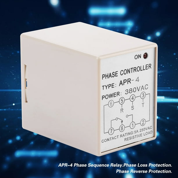 Phase Sequence Relay,APR-4 Phase Loss Reverse Phase Sequence Protection Relay Phase Failure ...