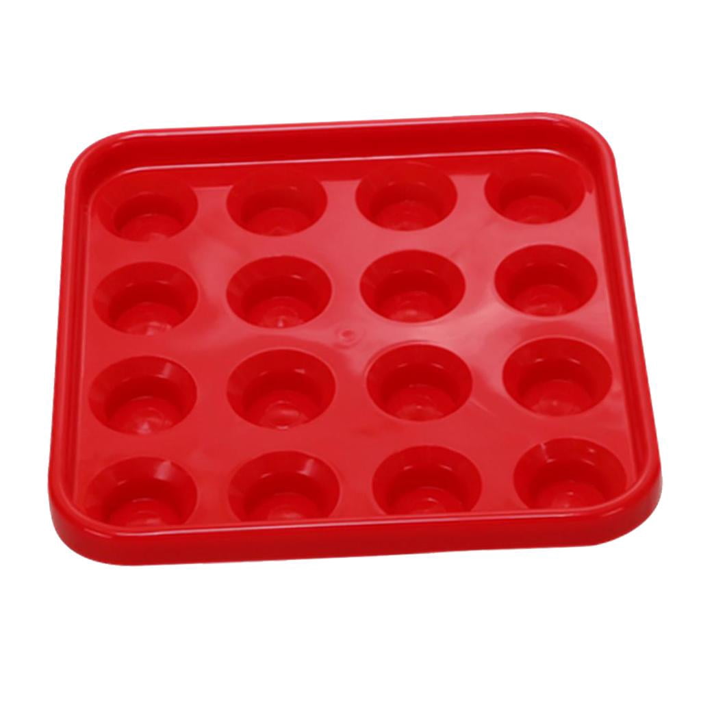 Ball Tray For 16 Pool & Snooker Table Balls - 5 Colors For Choice Red ...