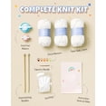 Complete Knitting Kit for Beginners - Learn to Knit Kit with Knitting ...