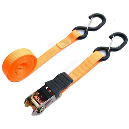 Multi-purpose 2pcs 1000-pound Load Ratchet Tie Down Strap 8-shaped Hook ...