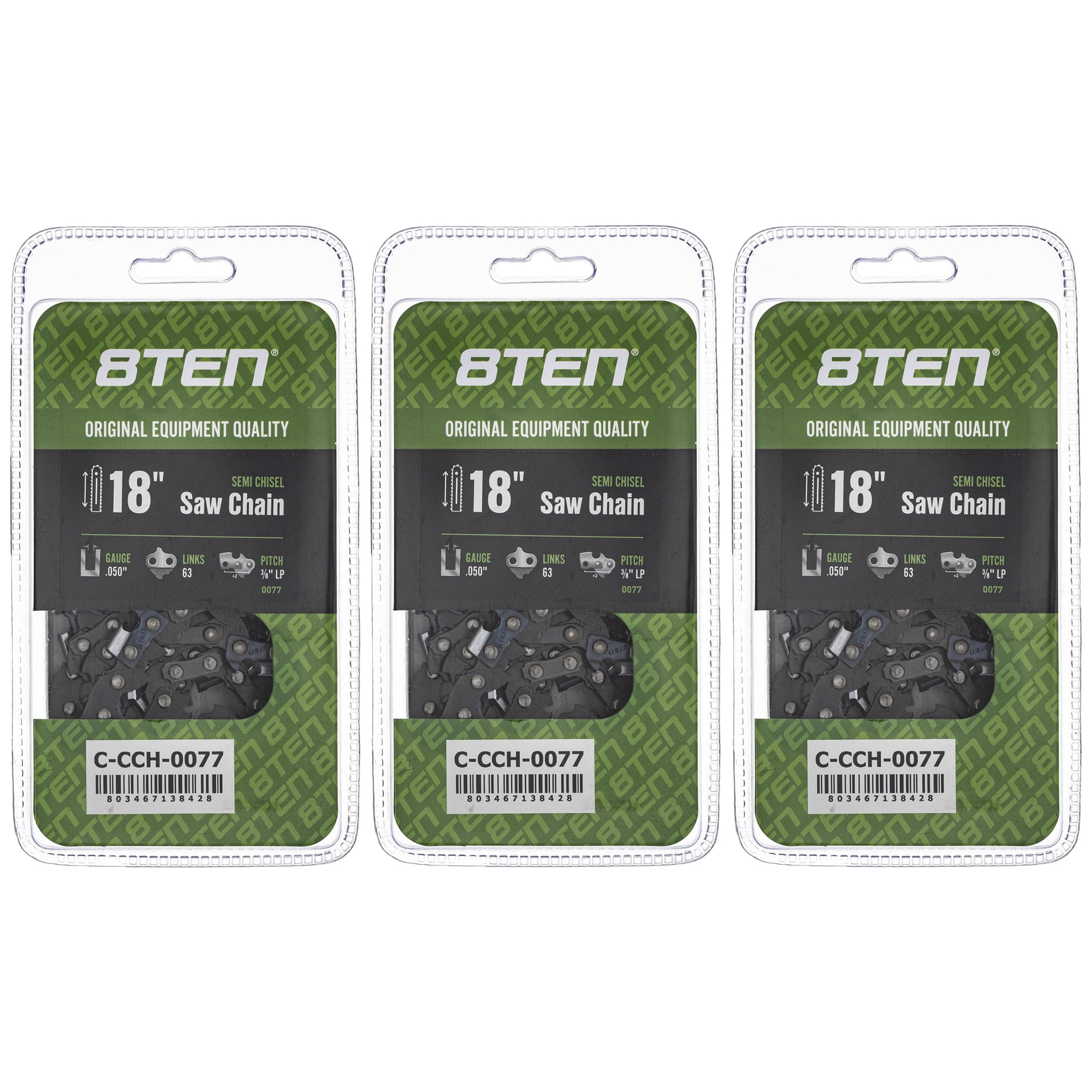 Click here for 8ten Semi Chisel Chainsaw Chain 18 Inch .050 3/8 L... prices