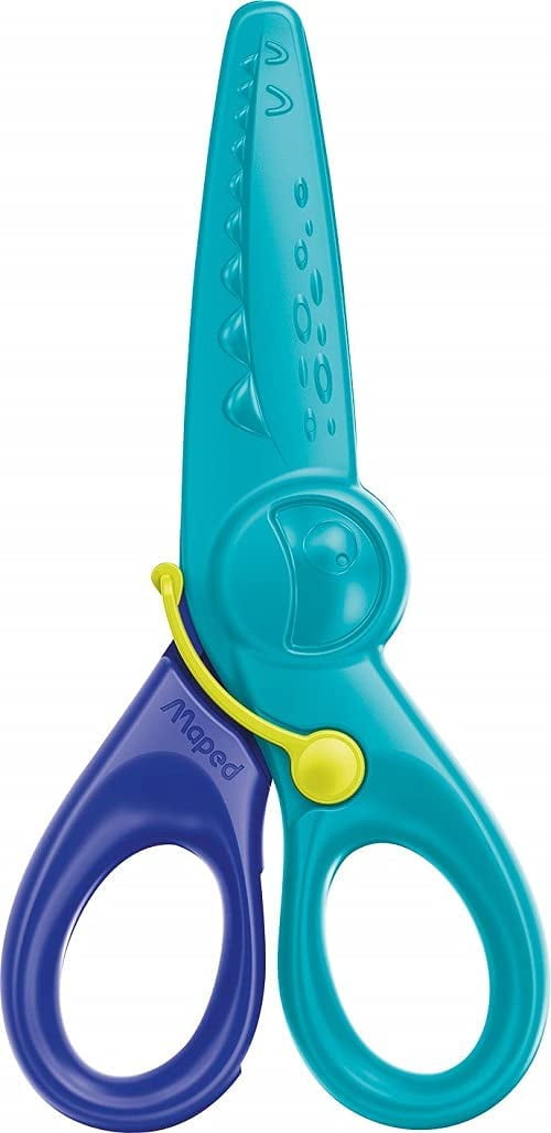 KidiCut 4.75" Spring-Assisted Plastic Safety Scissors | Bundle of 5 ...