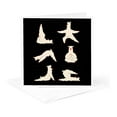 3drose, Six Llama Lama Pose of Yoga Sport Animal, 6 Greeting Cards with ...