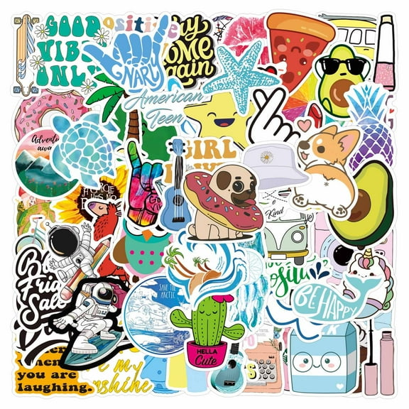 50 Clip Art Pet Stickers Pack Watercolor Style For Journaling Notebook ...