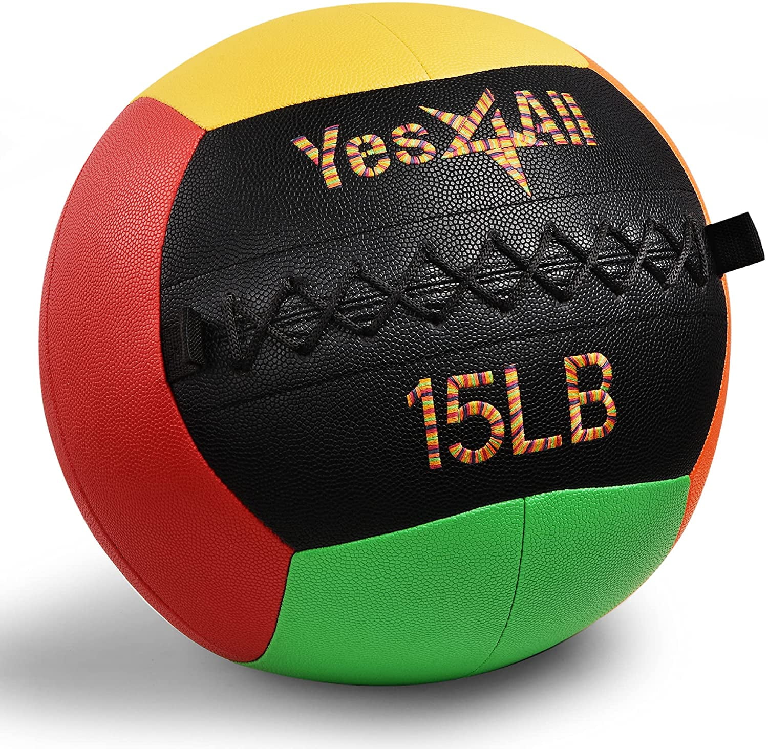 Yes4All 15lbs Wall Medicine Ball Vibrant - Walmart.com