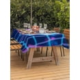 60x120 Inch Outdoor Tablecloth with Umbrella Hole Zipper Rectangle ...