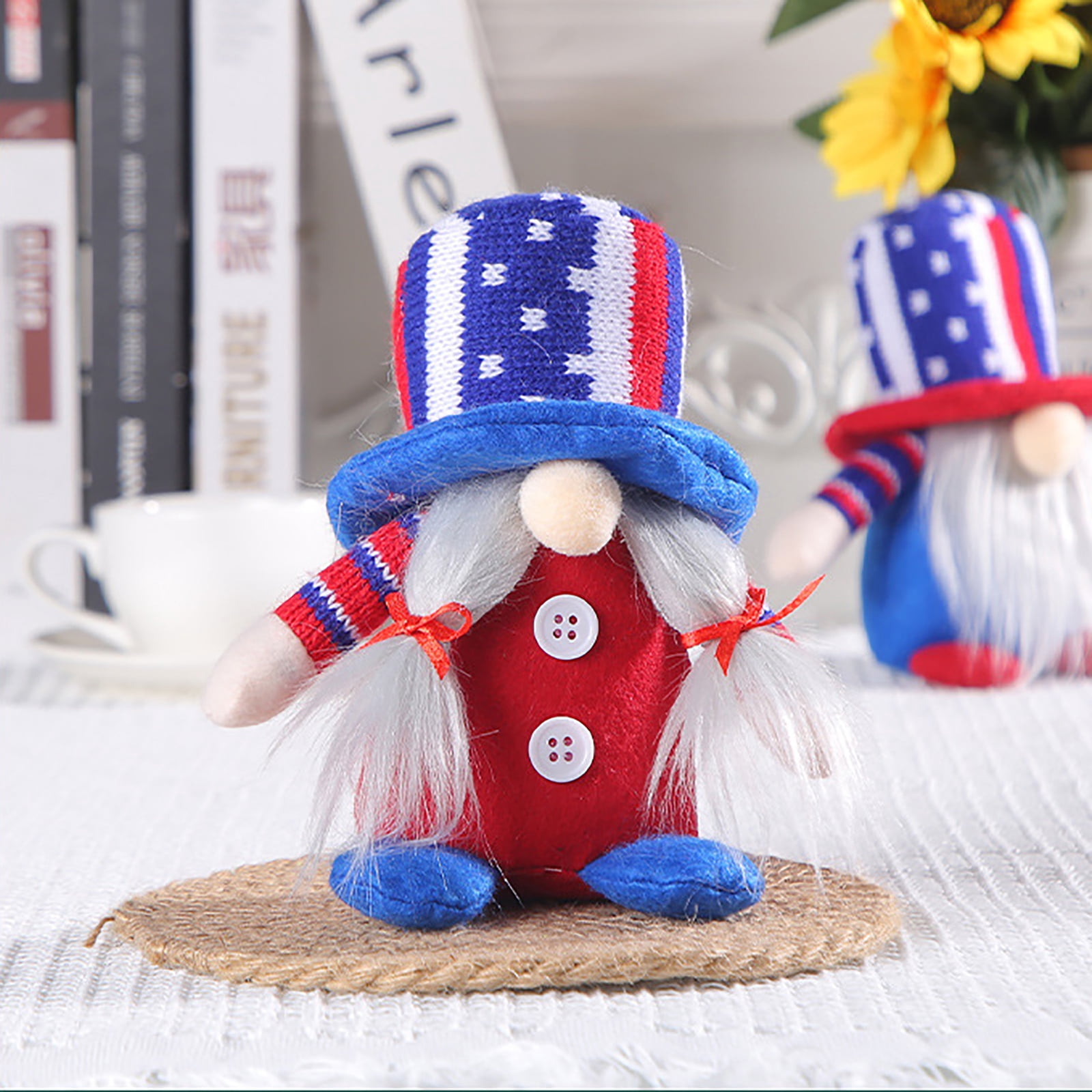4th of July Patriotic Gnome Decorations, 1 Pc Handmade USA Swedish ...