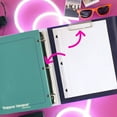 Mead Trapper Keeper Binder, 1" Round Rings, Dolphin Glow, 12" x 11.25 ...