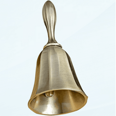 Super Loud Solid Brass Hand Call Bell - Walmart.com