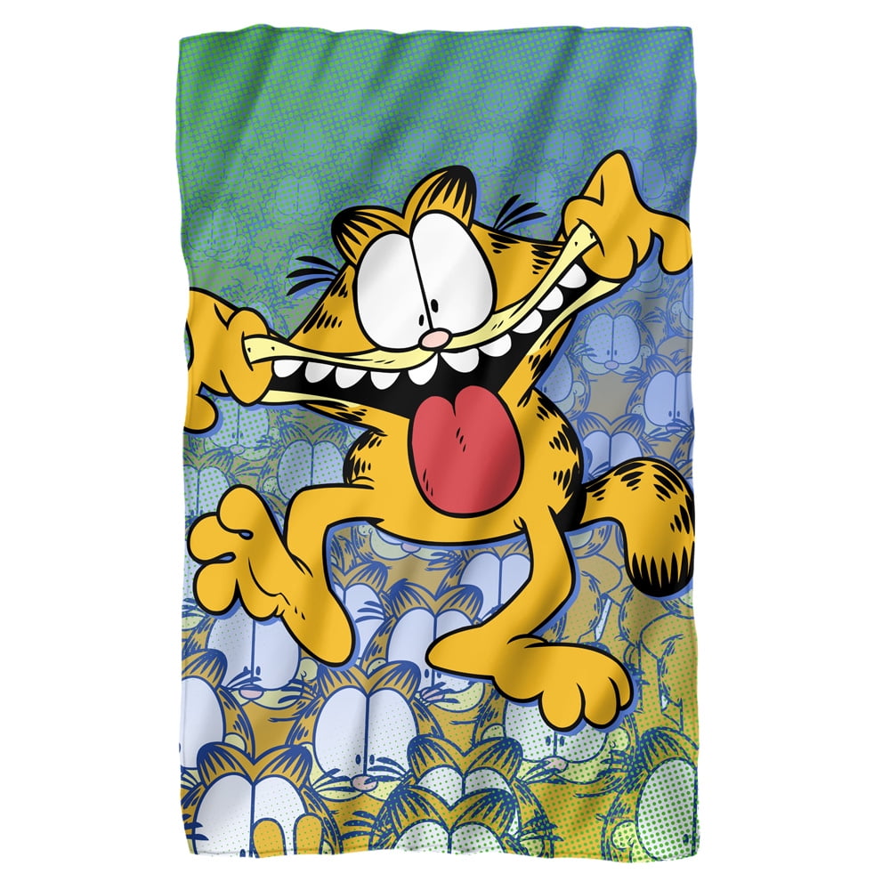 Garfield Goofy Face Fleece Blanket 36' x 58' - Walmart.com