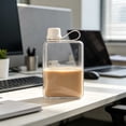 Nsxcdh Squares Flat Water Bottle Minimalist Large Capacity Portable ...