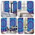 Blue and Purple Tie Dye Pattern Blackout Curtains,Triple Weaved Fabric ...