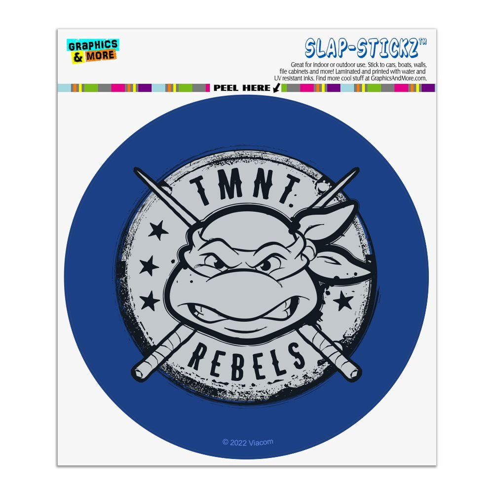 TMNT Rebels Badge Automotive Car Window Locker Circle Bumper Sticker ...