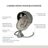 Monbebe 5-Mode Baby Swing with Bluetooth, Castle Point - Walmart.com