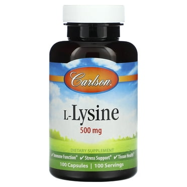 Solgar L-Lysine 500mg, 250 Ct - Walmart.com