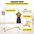 BENTISM Z-Truck Adjustable Metal Clothing Rack with Movable Wheels ...