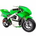 XtremepowerUS Gas Pocket Bike Motorcycle 40cc 4-stroke Engine, Green ...