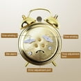 Vintage Alarm Clock, Manual Wind Up Loud Alarm Bell Clock Mechanical ...