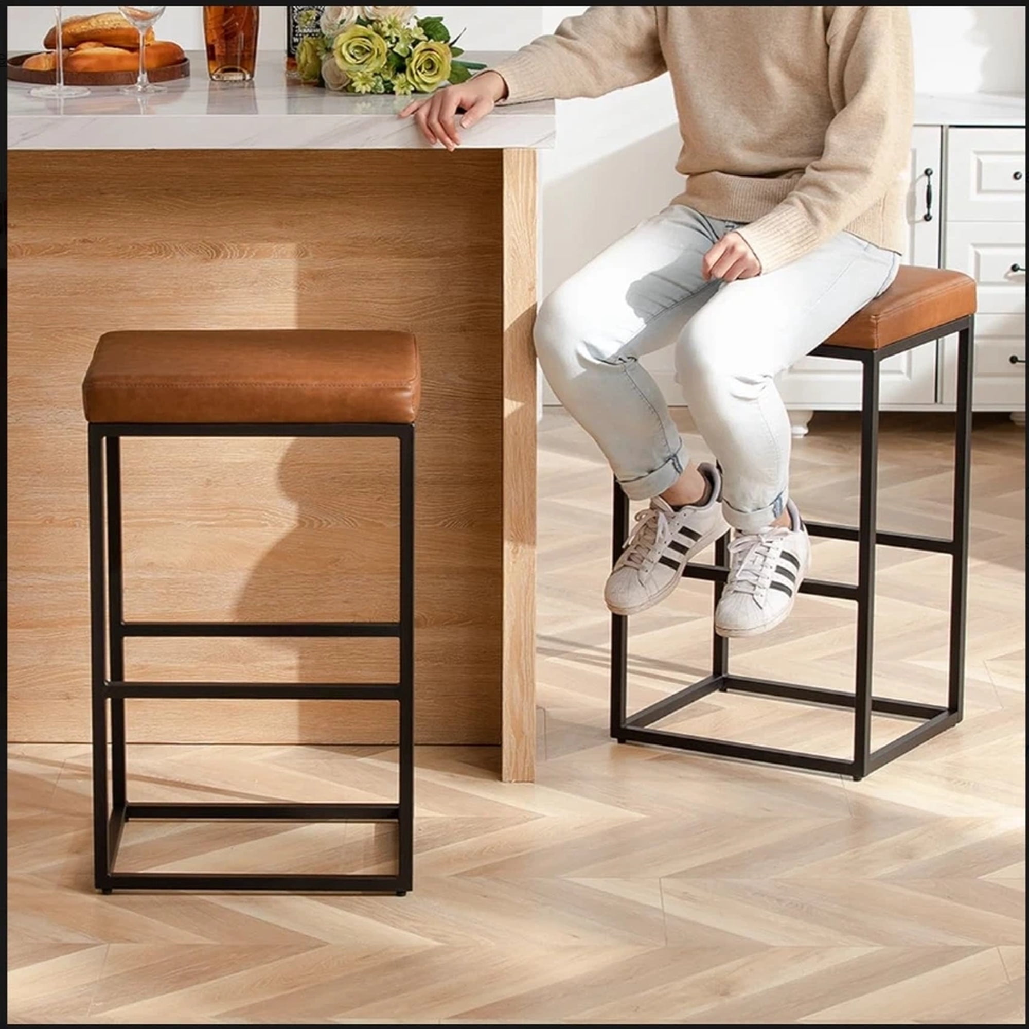Click here for Toytexx 2-Pack Square Bar Stools  30 Counter & Bar... prices