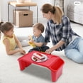6PCS Red Plastic Breakfast Laptop Trays Portable Lap Bed Table As TV ...
