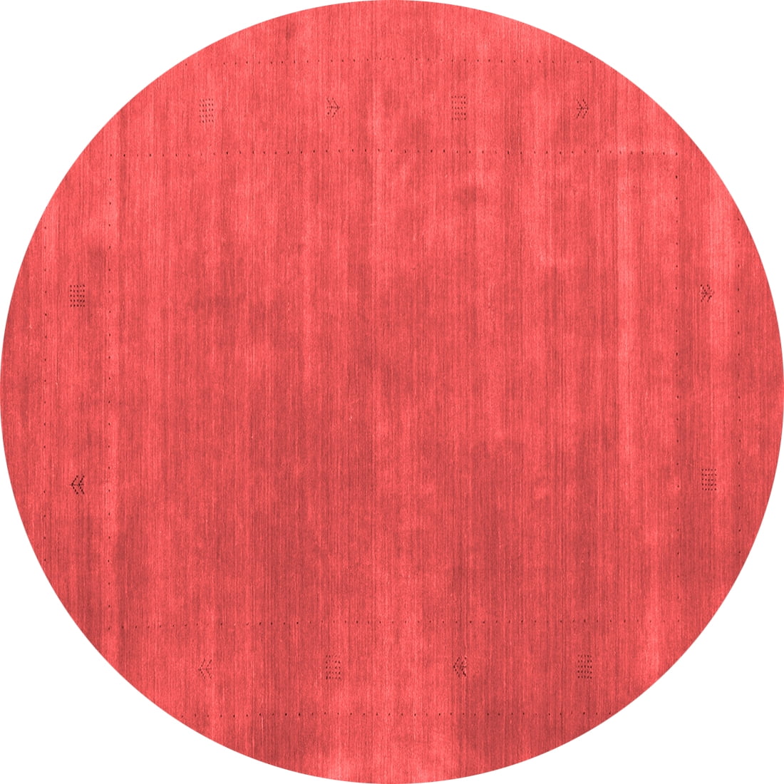 Ahgly Company Indoor Round Abstract Red Contemporary Area Rugs, 8 ...