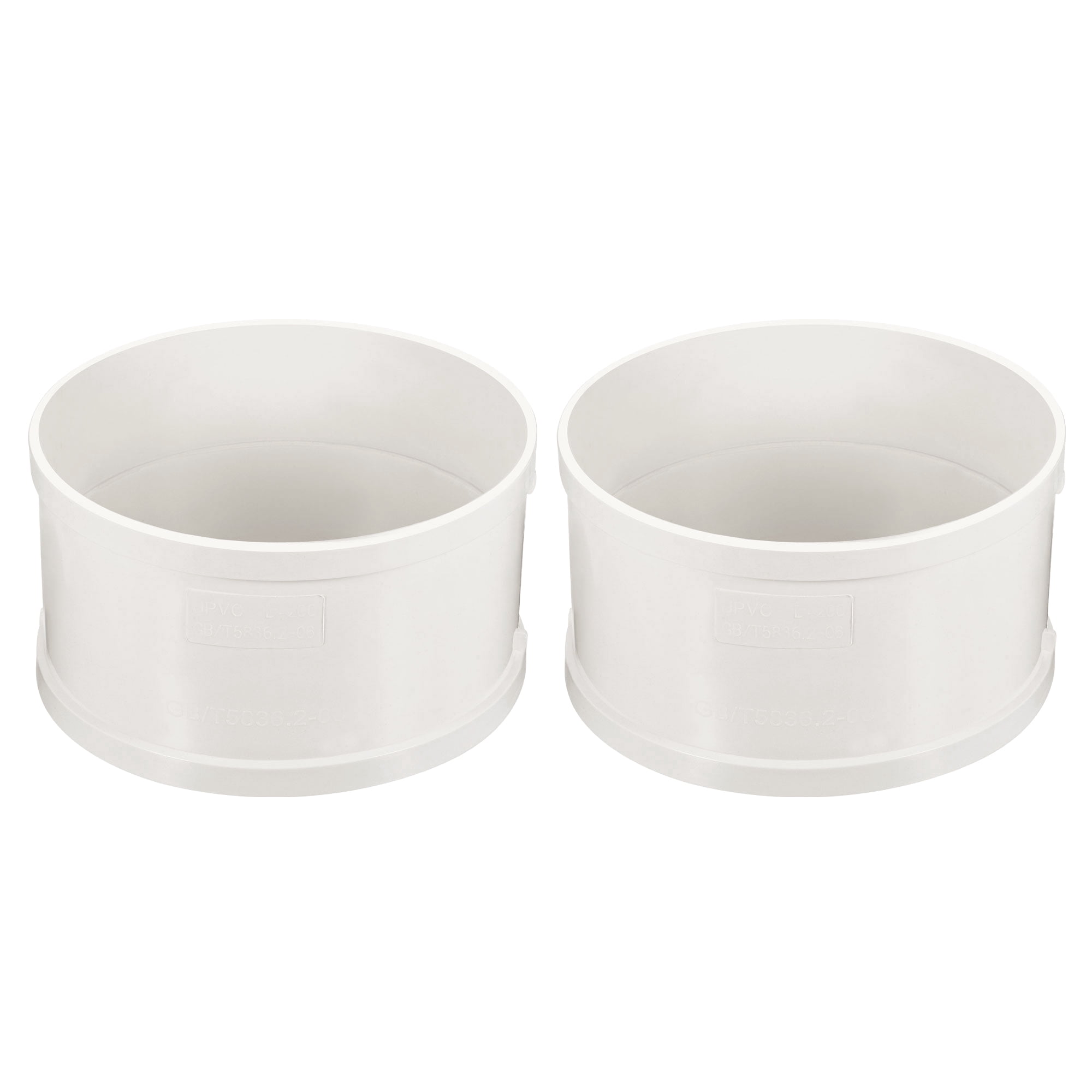 Uxcell 200mm PVC Straight Socket Connector Pipe Fitting Coupling ...