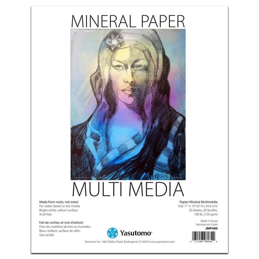 Yasutomo Mineral Paper Multi-Media Pad, 11" x 14" - Walmart.com