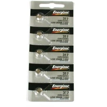 Energizer 317 Button Cell Silver Oxide SR516SW Watch Battery Mercury ...