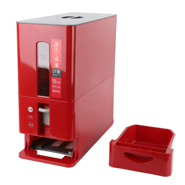 Dispenser Rice Bin,12kg Automatic Rice Storage Rice Container Bin ...