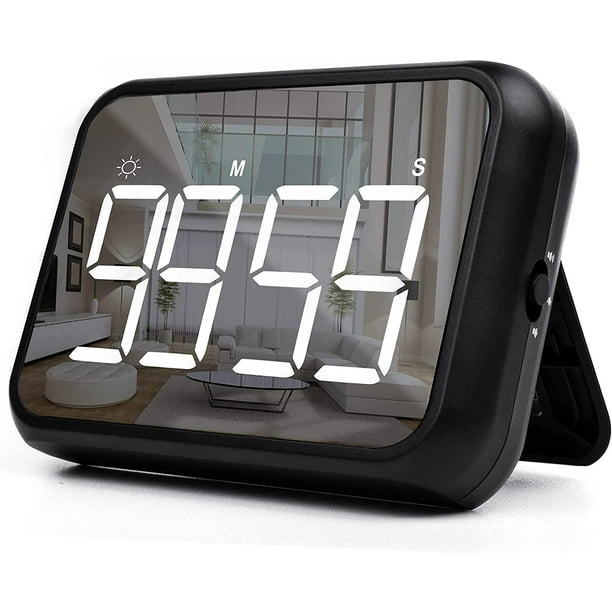 SHAR Kitchen Timer (Black), 4" Digital Classroom Timer for Kids, Large ...