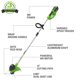 Greenworks 40 Volt Straight Shaft String Trimmer - Walmart.com